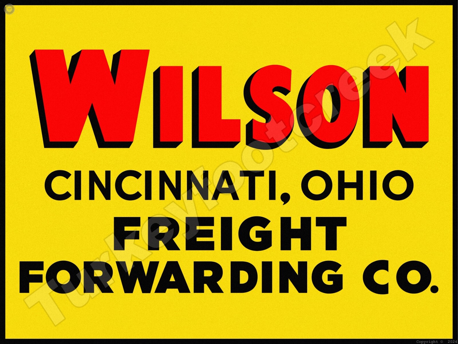Wilson Freight Forwarding Co. Metal Sign 3 Sizes to Choose From | eBay