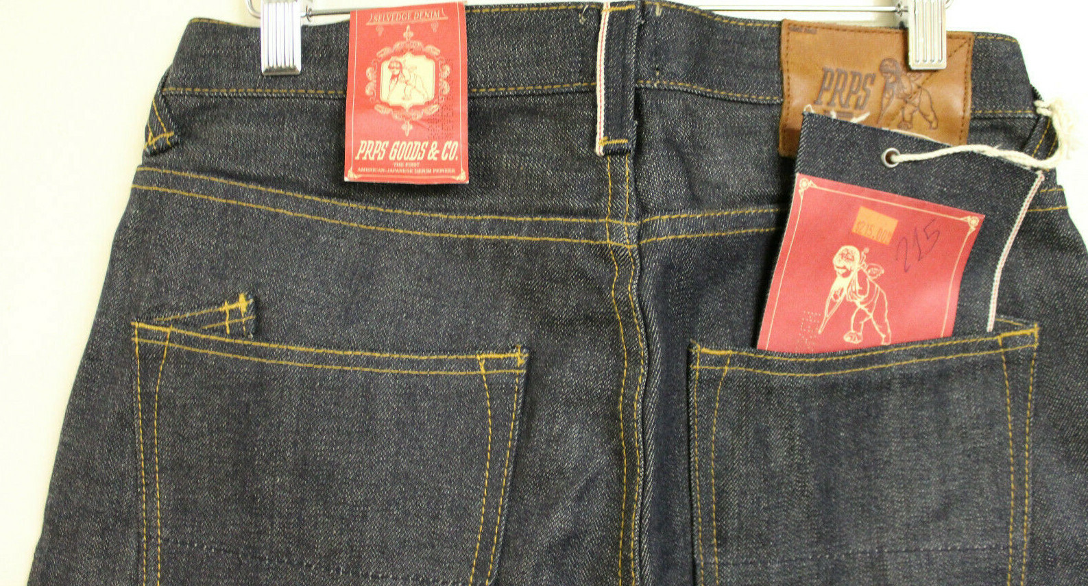 PRPS Goods & Co. Mens Barracuda Selvedge Denim Low Front Rise Jeans ...