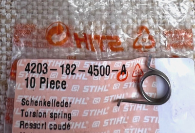 GENUINE STIHL 4203 182 4500 TORSION SPRING FOR BR340, BR340L | eBay