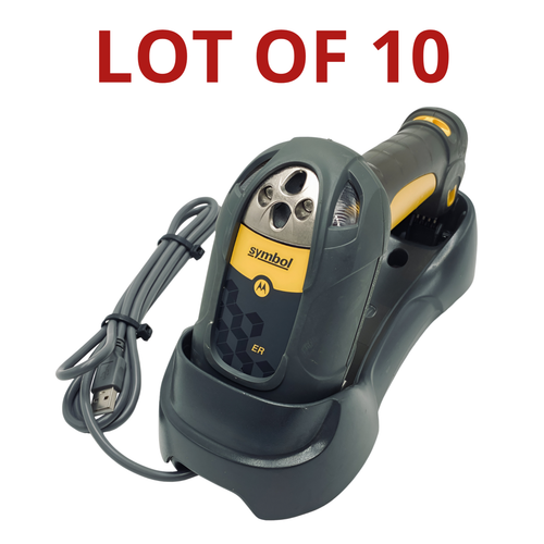 LOT OF 10 Motorola Symbol LS3578-ER Wireless Barcode Scanner w/Dock ...