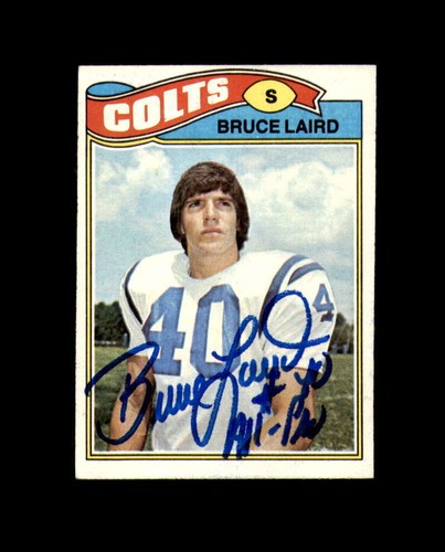 Bruce Laird Signed 1977 Topps Baltimore Colts Autograph | eBay
