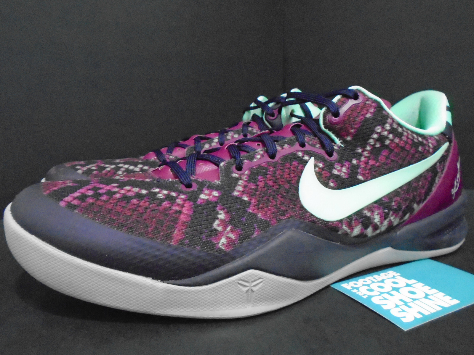 Kobe 8 Purple Dynastyraspberry Redwolf Greygreen Glow