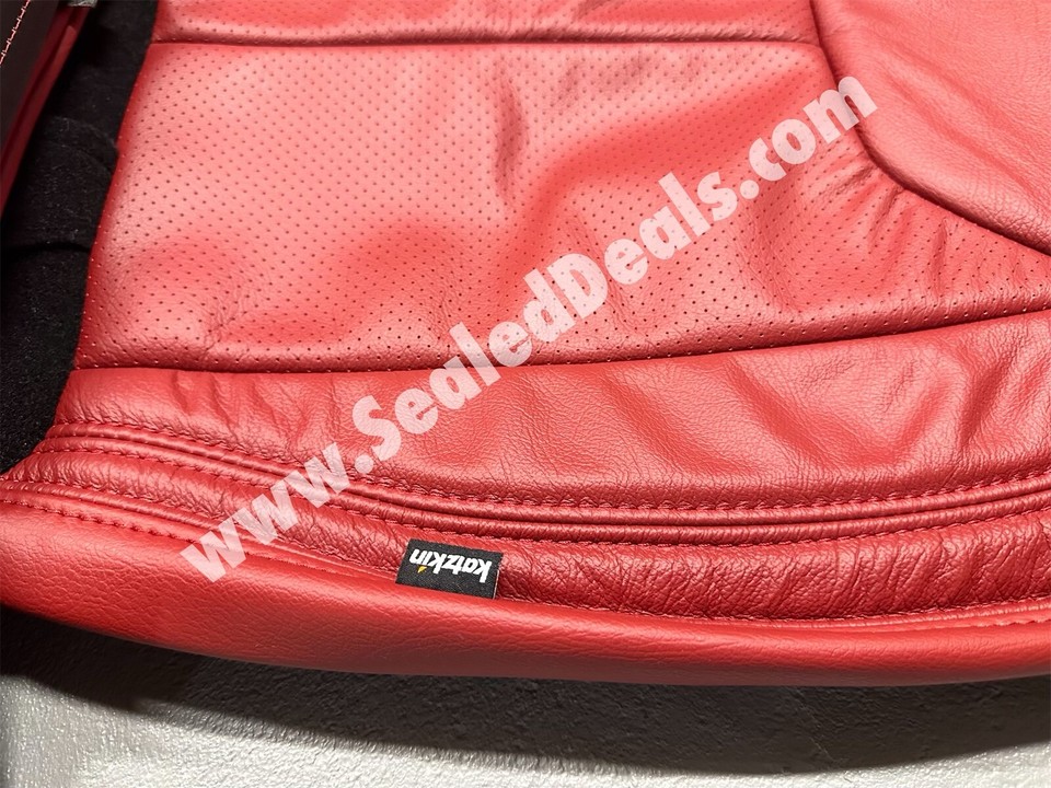 Cardinal Red Leather Seat Covers for 2013-18 Jeep Wrangler JK 4 Door ...