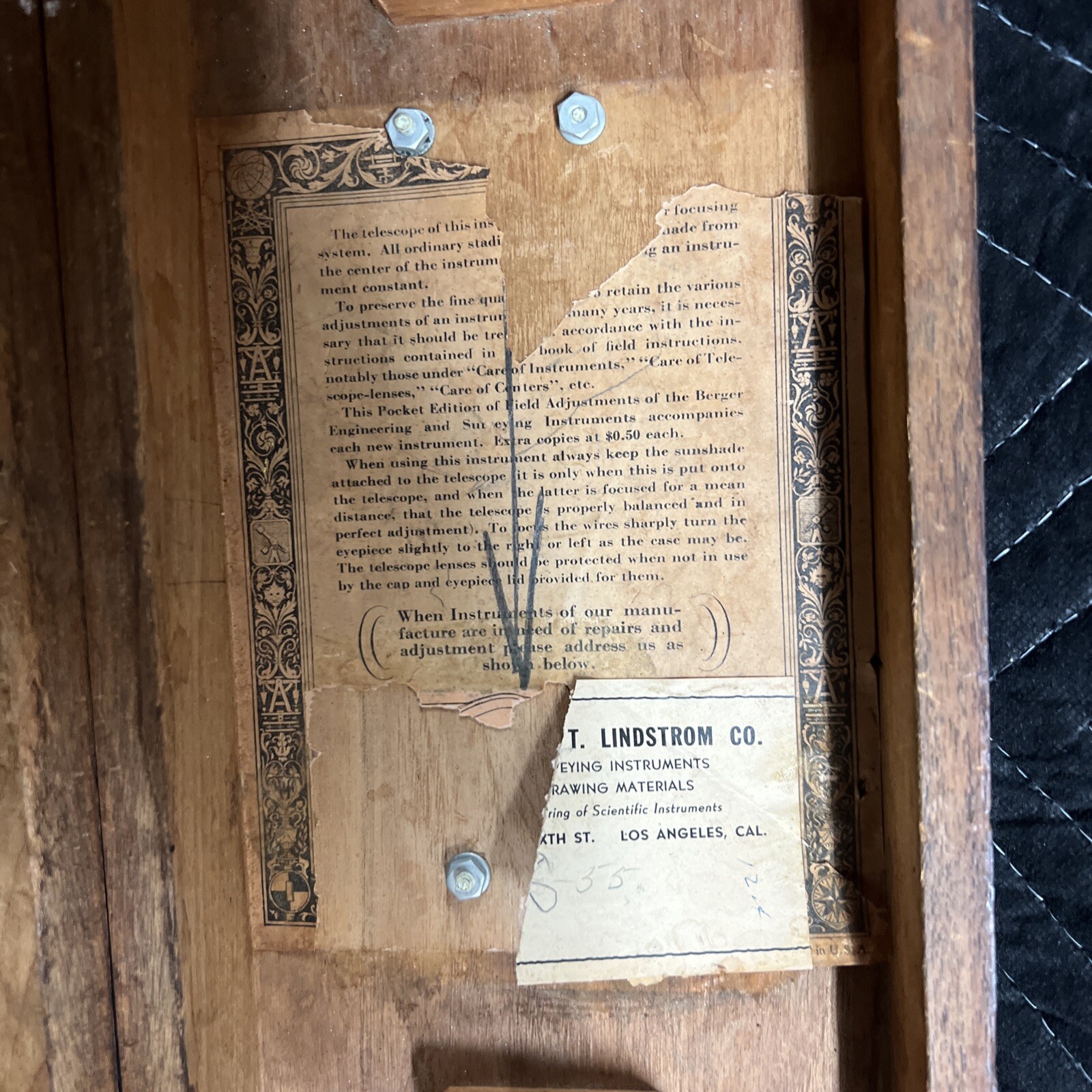 Antique Transit Level CL Berger & Sons Boston Mass With Case | eBay