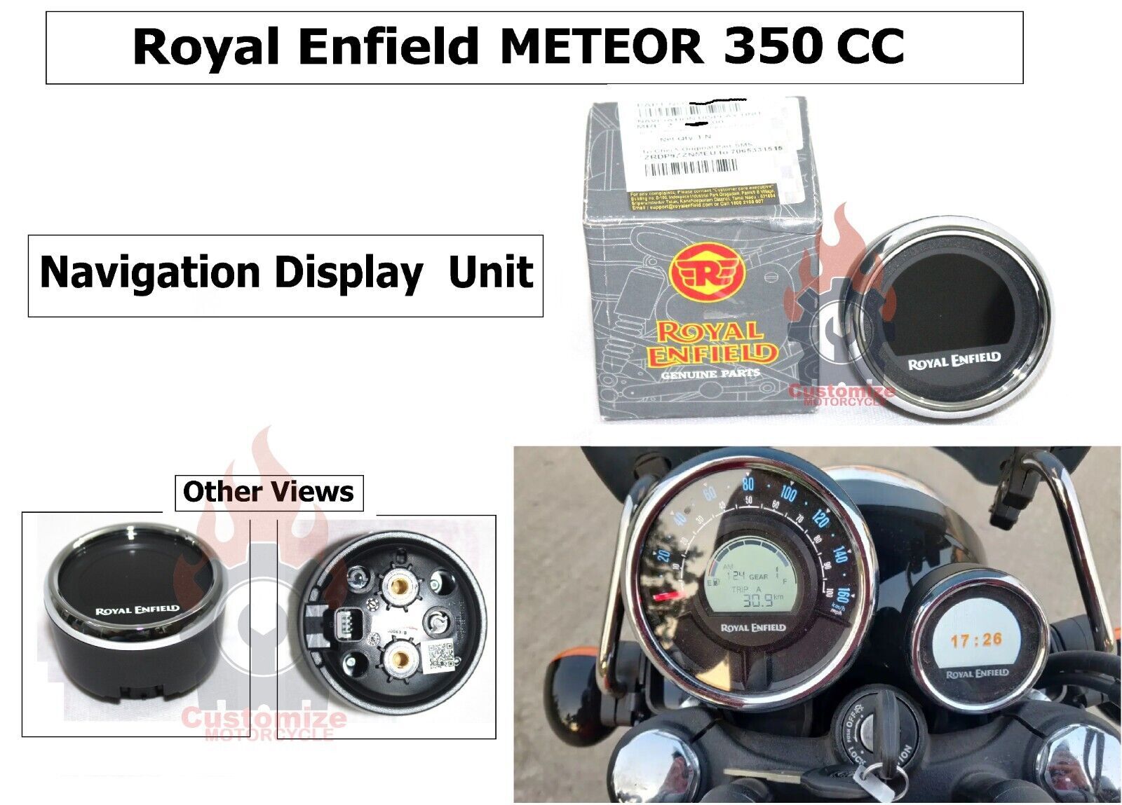 Royal Enfield "Navigation Display Unit Assy" Fit for "Meteor 350cc" | eBay