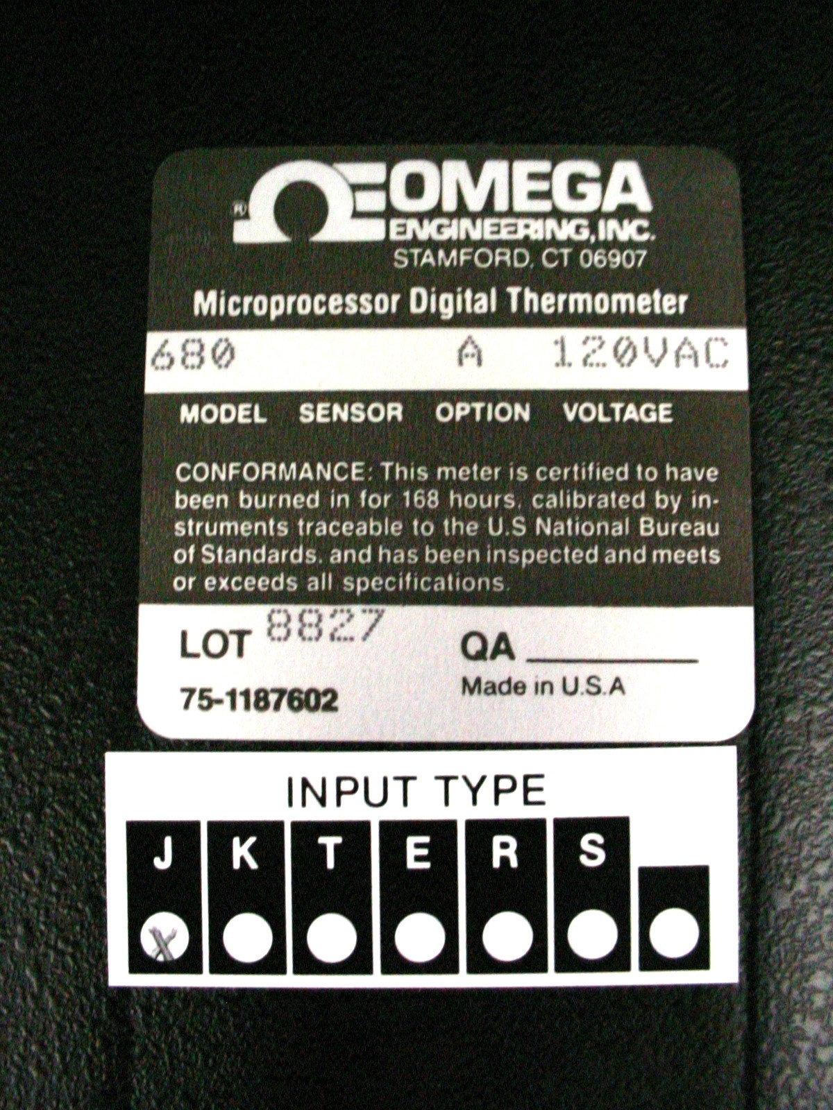 NEW~ Omega 680 Microprocessor Digital Thermocouple Thermometer Meter 75 ...