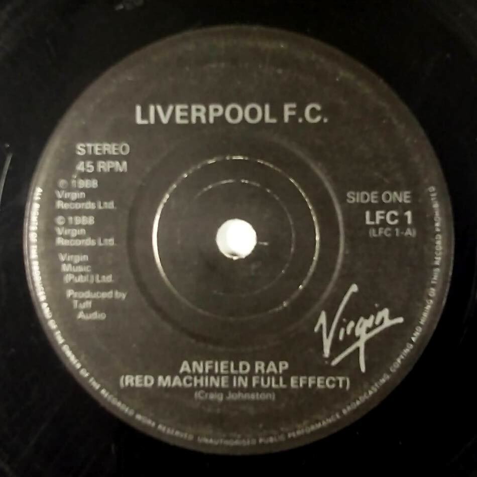 Liverpool F. C. - Anfield Rap / Anfield Rap (Red Machine Dub) [7"] UK ...