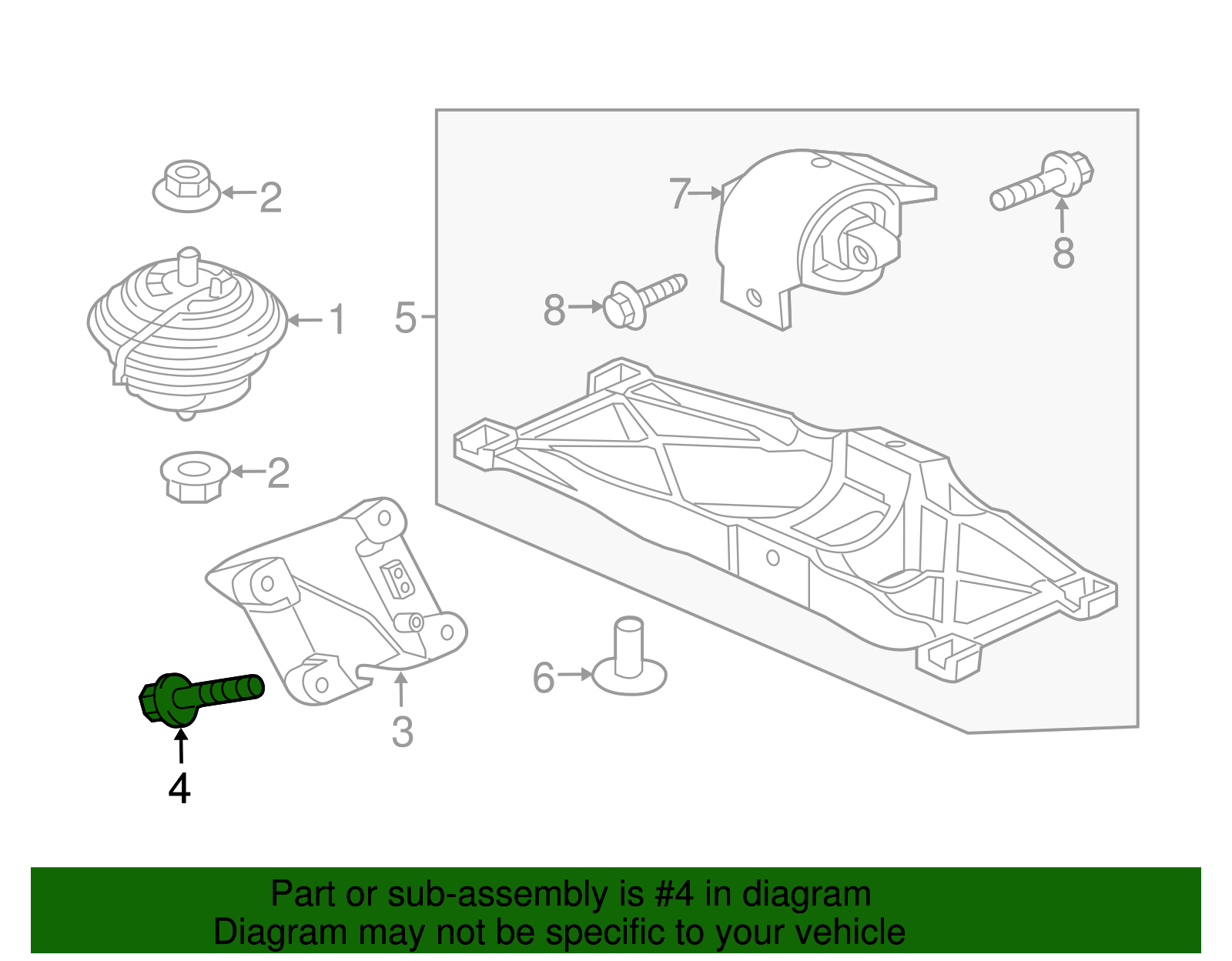 Genuine Jaguar Engine Bracket Bolt AJ811754 for sale online | eBay