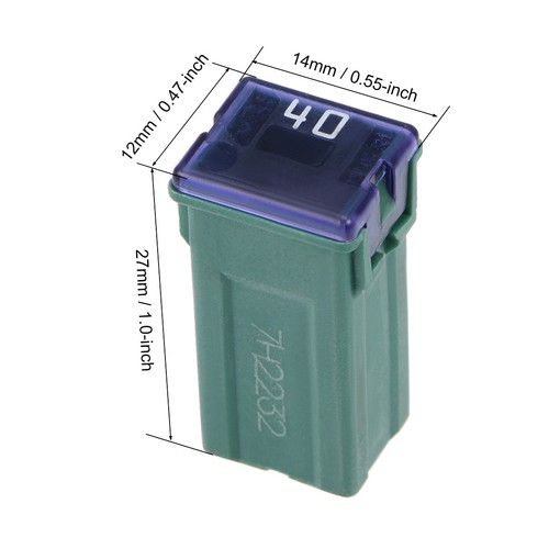 Automotive Mini Cartridge Fuses 32V 40A Female Terminal Car Truck ...