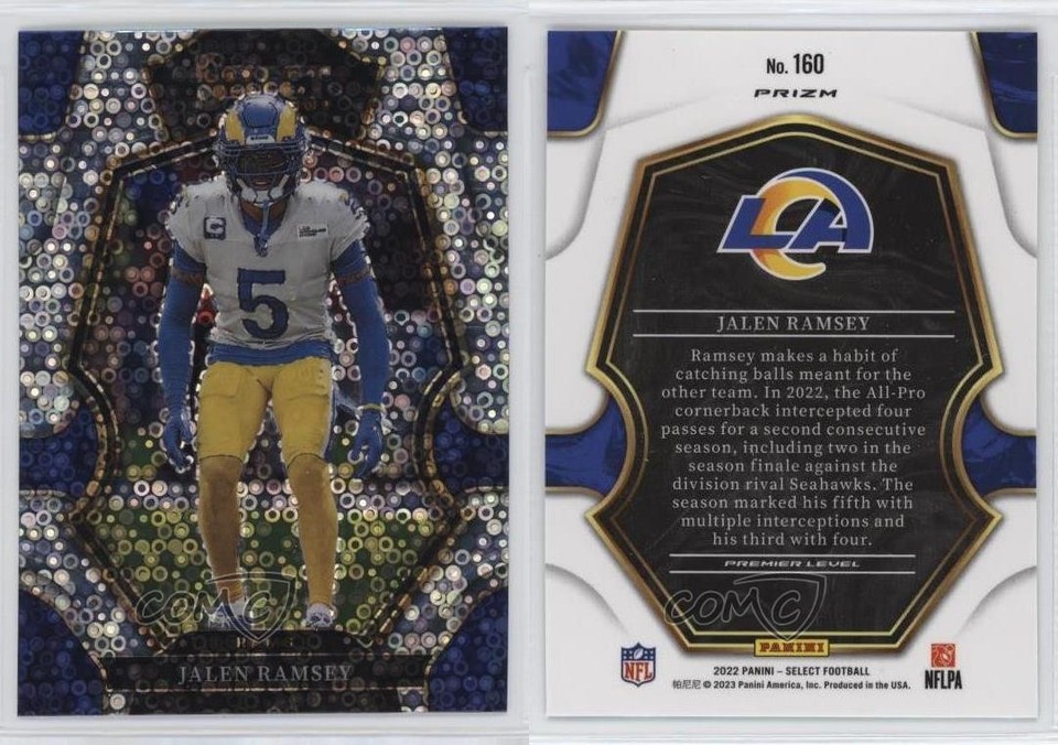 2022 Panini Select Premier Level Disco Prizm Jalen Ramsey #160 12yh | eBay