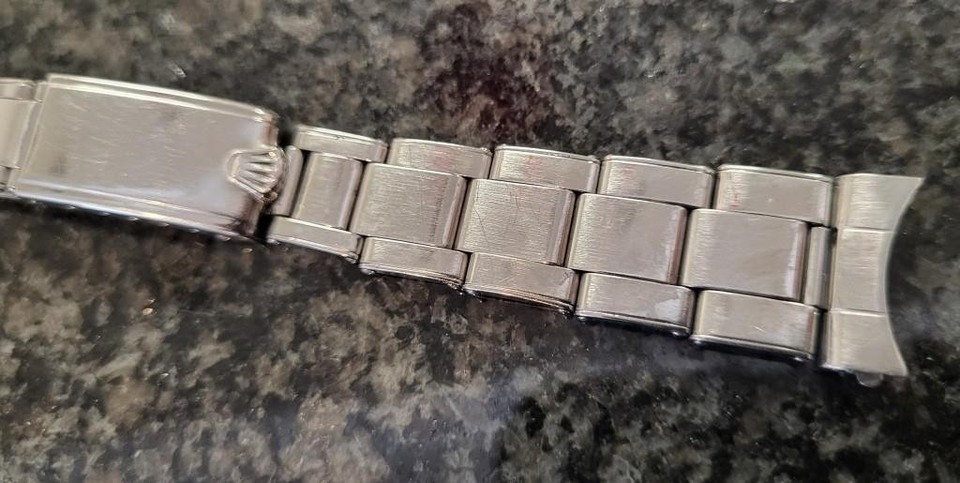 Rolex - Big Crown Clasp - 2/60 - Rivet Bracelet 17mm Stainless Steel 62 ...
