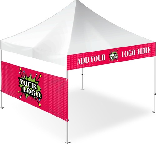 Custom Tent Banner and Valance with Logo Customize fit for Canopy Tent ...