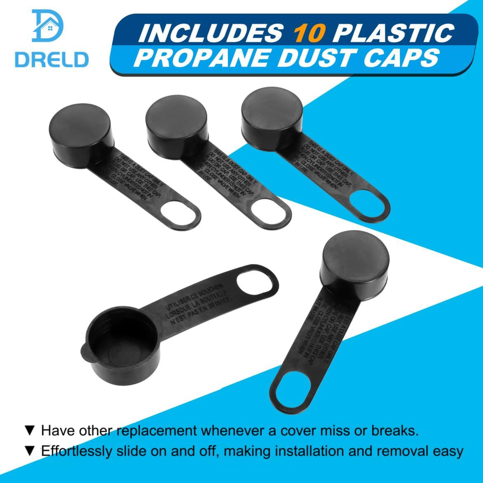10PCS QCC1 Propane Dust Caps Strap Propane Tank Filler Valve Cover for ...