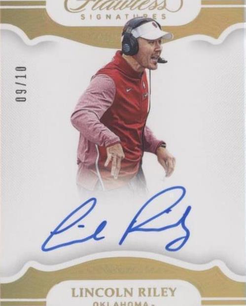 2019 Panini Flawless Collegiate - Flawless Signatures Lincoln Riley #39 ...
