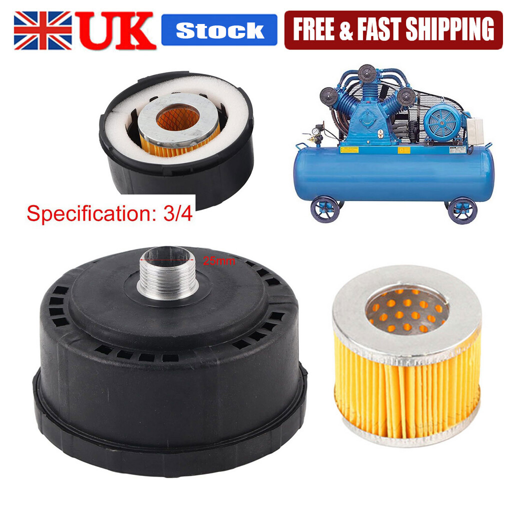 3/4" 25mm Muffler Silencer Air Filter for Air Compressor Piston ...