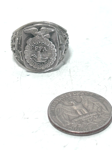 Sterling Silver FFA Future Farmers of America Balfour Ring Size 11.5 ...