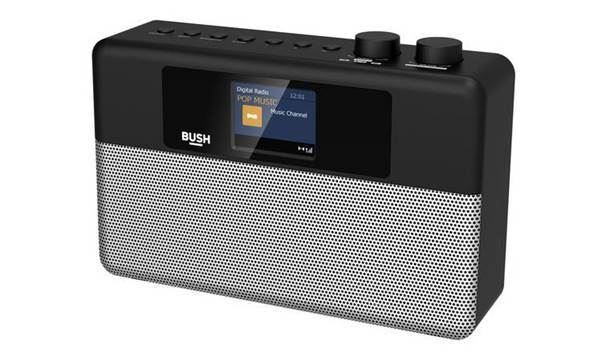 Bush Portable DAB+ / FM Radio with Bluetooth and Alarm Black 2.4" LCD ...