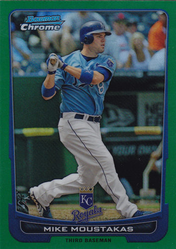 2012 Bowman Chrome Green Refractors Royals Baseball Card #194 Mike Moustakas | eBay