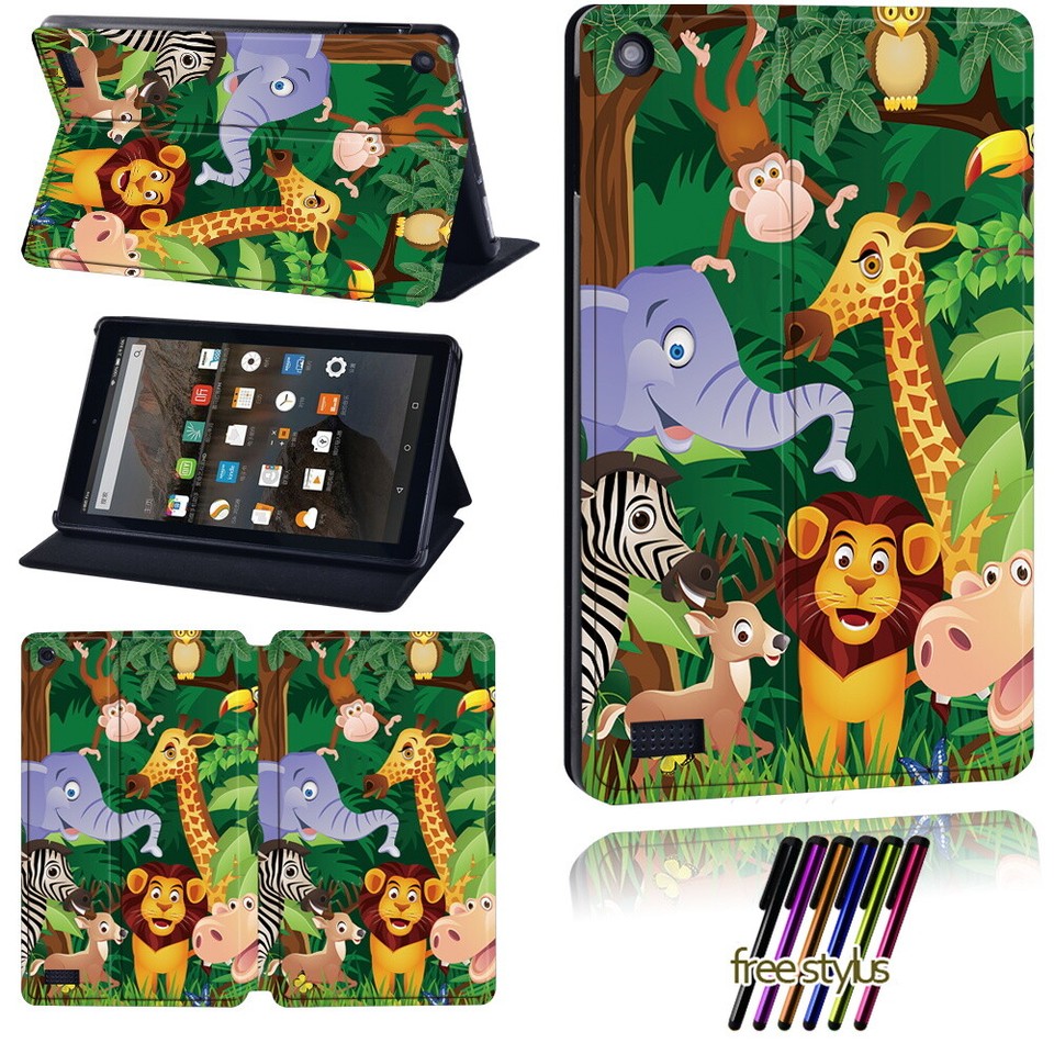 Leather Stand Cover Case For Amazon Kindle fire 7 5th/7th/9th ...