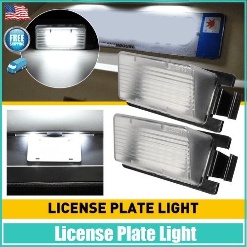 White LED License Plate Light Tag Lamp For 2009-2018 NISSAN GT-R R35 ...