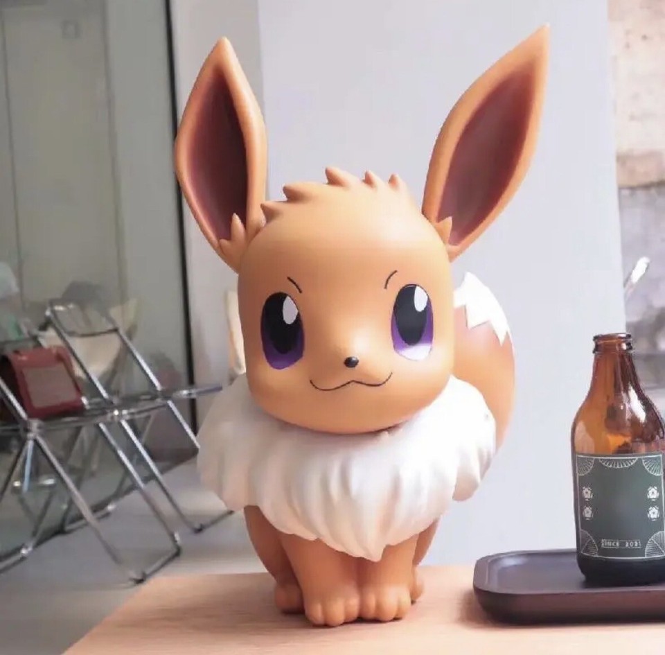 Eevee Statue Life Size Anime Figure Toys Kawaii Cute Pokemon Prop ...