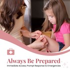 Metal First Aid Empty Box, Medicine Storage Organizer with Removable ...