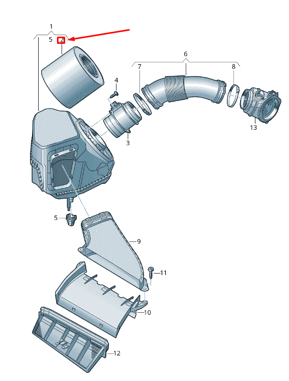AUDI A6 C8 Air Filter Element 4K0133844D BRAND NEW | eBay