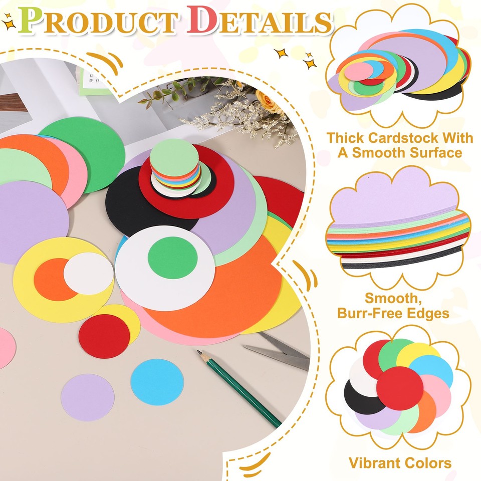 72 Sheet Circle Card Stock, 3" Round Cutouts Paper for Crafts, Sky Blue ...