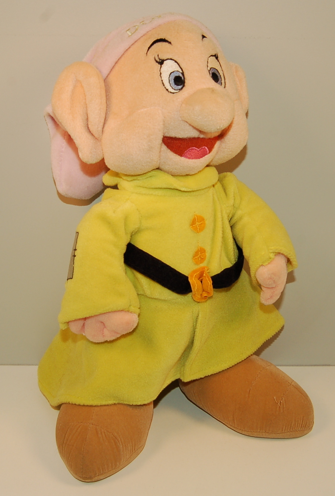 11.5" Dopey Plush Stuffed w/ Weighted Feet Base Figure Disney Store ...