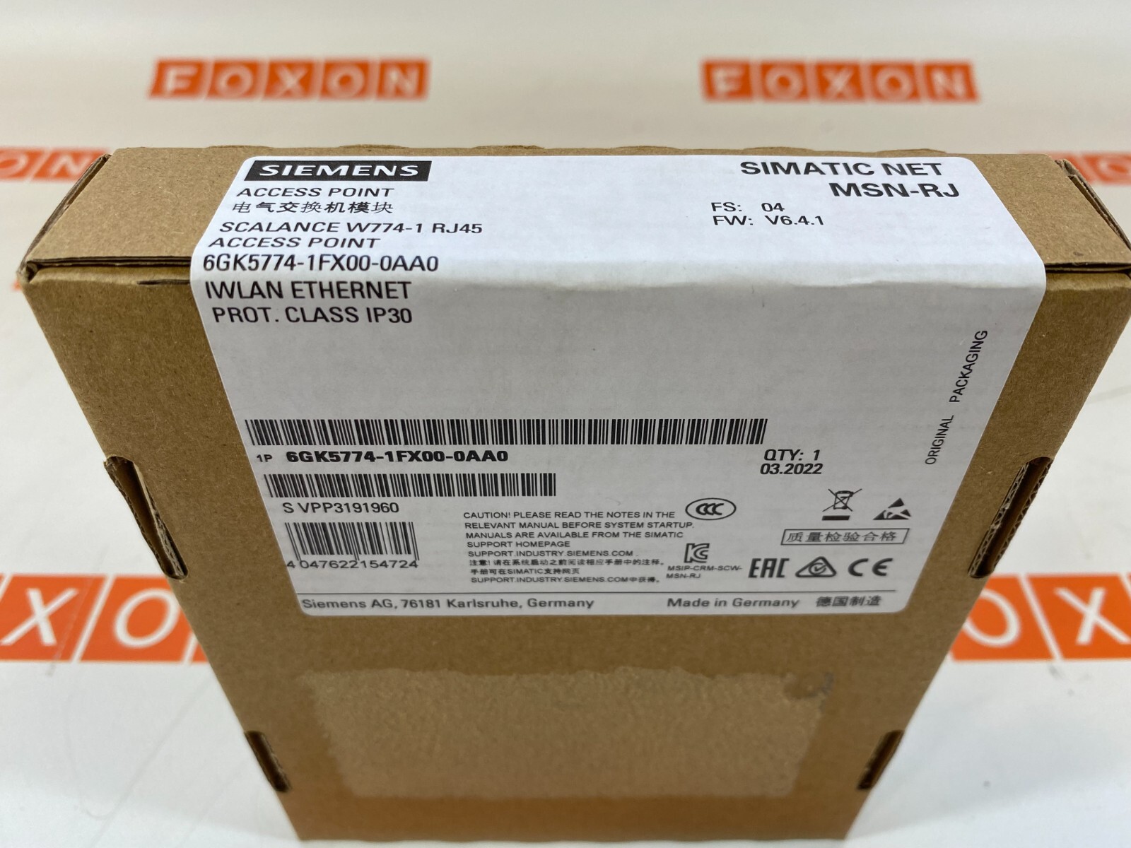 Siemens SCALANCE W774-1 RJ45 IWLAN Access Point (6GK5774-1FX00-0AA0 ...