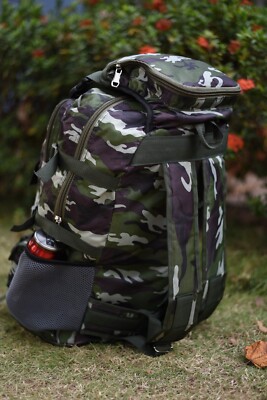 120L Large Hiking Camping Backpack/Rucksack Travel Trekking Army Camo ...