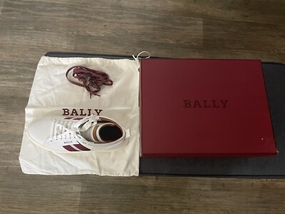 Bally Rebby Striped Leather Low-Top Sneakers- Men’s | eBay