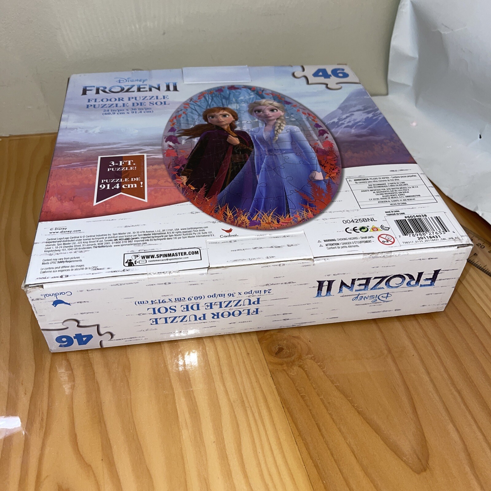 Cardinal Disney Frozen 2 Elsa & Anna Jumbo 46-Piece 3-Foot Floor Puzzle ...