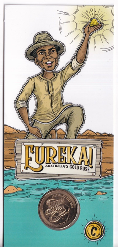 AUSTRALIAN: 2020 $1 EUREKA GOLD RUSH JUPITER MOSMAN C CANBERRA MINTMARK ...