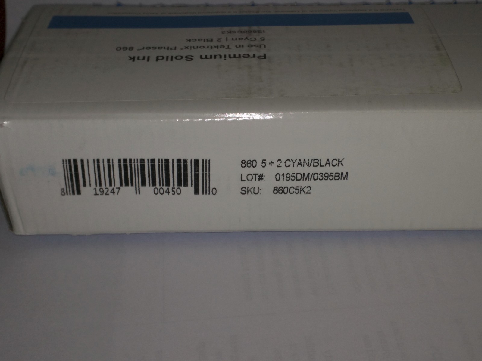 New Xerox Tektronix Phaser 860 Premium Solid Ink - 5 Cyan and 2 Black ...