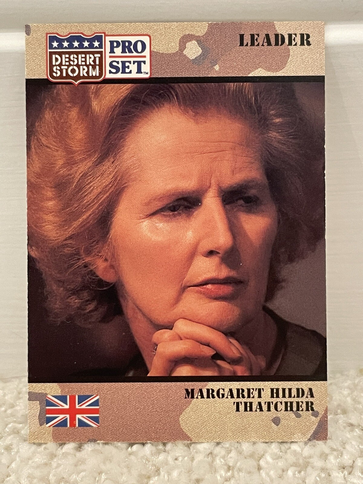 1991 Pro Set Desert Storm: Leader Margaret Hilda Thatcher #84 | eBay