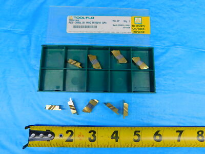 9PCS NEW TOOL FLO TF20018J5 FLG-3060L GP3 TiN COATED CARBIDE INSERTS TF ...