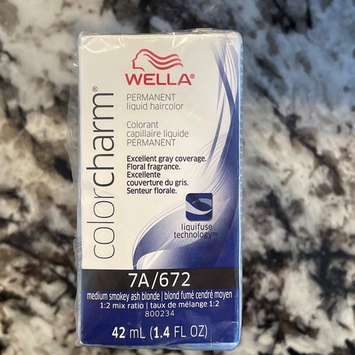 Wella Color Charm Permament Liquid Hair Dye Medium Smokey Ash Blonde ...