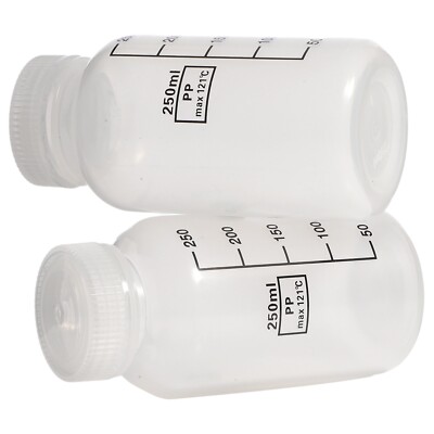 2 Pcs Water Reagent Storage Safe Containers Jars New Measuring Bottles ...