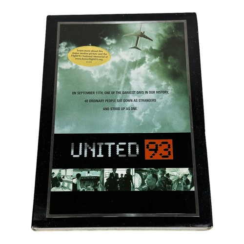 United 93 - 9/11 Flight 93 Movie DVD Brand NEW SEALED W/slipcover ...