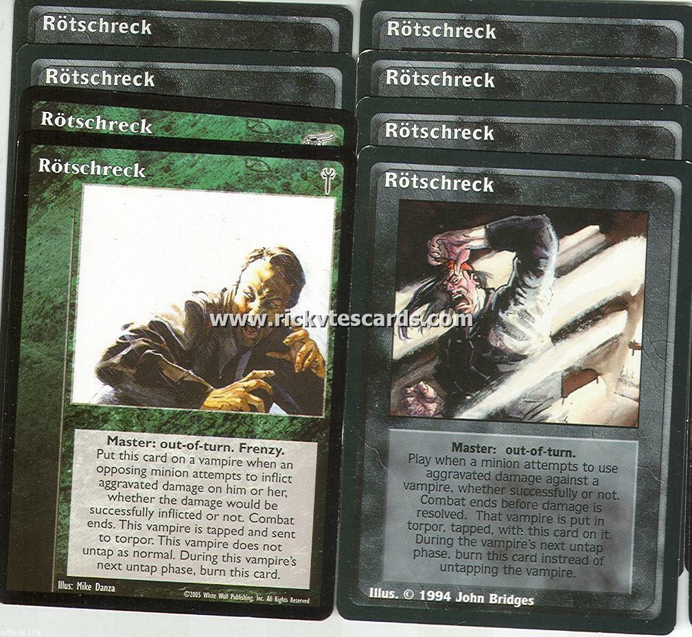 Rotschreck x8 LoB KMW Jyhad Lot A VTES Rötschreck | eBay