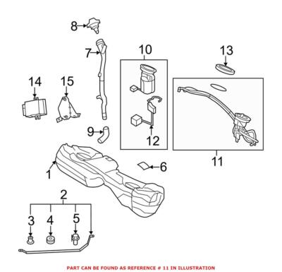 Genuine OEM Fuel Tank Sending Unit and Fuel Filter Assembly Driver Left ...
