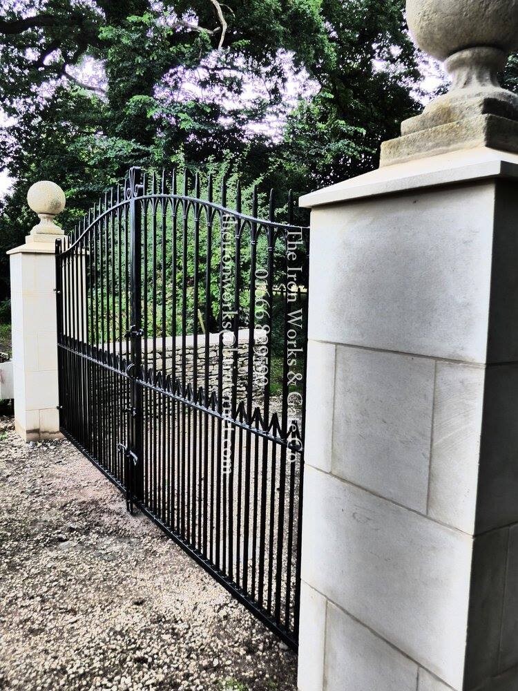 Driveway Entrance Pillars Wooden Driveway Gates Custom Made Out Of