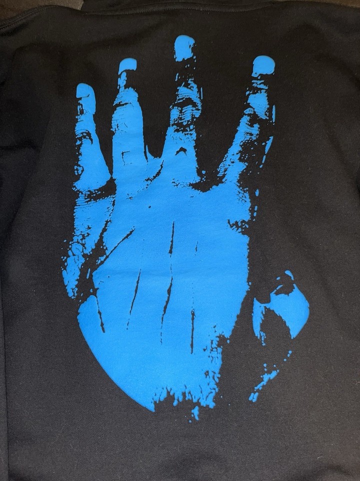 XXXTENTACION Revenge Lightning Graphic Print Black Blue Hoodie XL | eBay
