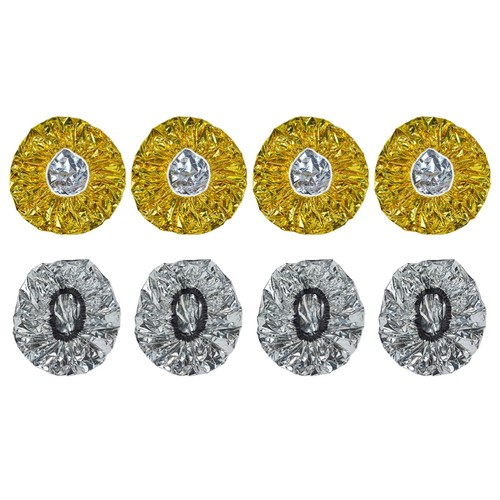 8 Pcs Tin Foil Baked Cap Hair Caps for Women Women's Disposable Shower ...