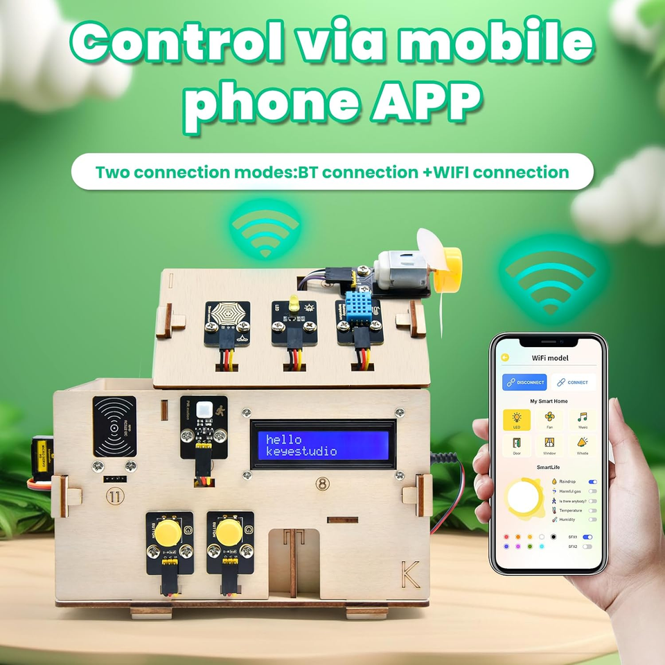 KEYESTUDIO IOT ESP32 Smart Home Starter Kit for Arduino and Python ...