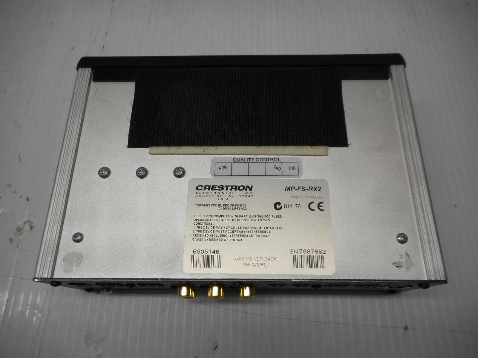 Crestron MP-FS-RX2 | Freespeech Wireless Mic Receiver | eBay