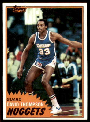 1981-82 Topps Basketball #12 David Thompson Denver Nuggets MINT | eBay