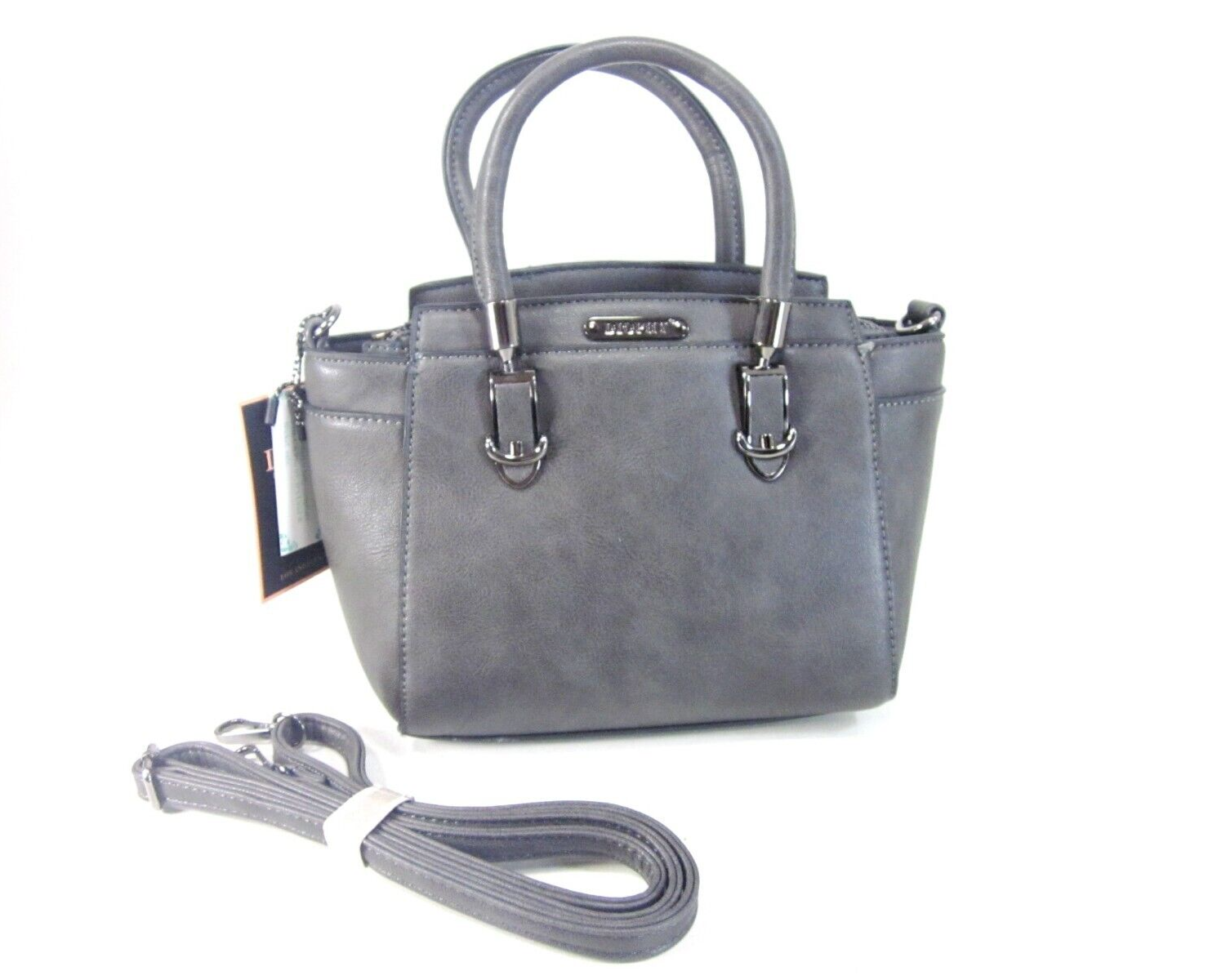 DIOPHY WOMEN'S AB-041 GY SMALL TOTE SHOULDER HANDBAG,GREY,NEW WITH TAGS ...
