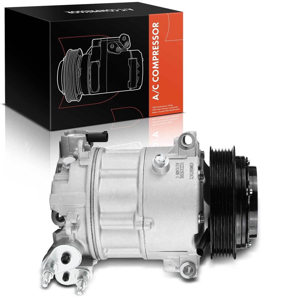 A/C Compressor w/ 6-Groove Pulley for Chrysler Pacifica 2017-2023 ...